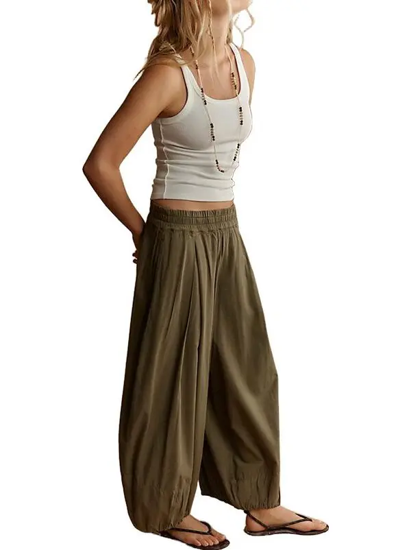 Free People Moonflower Balloon Pants - Sage