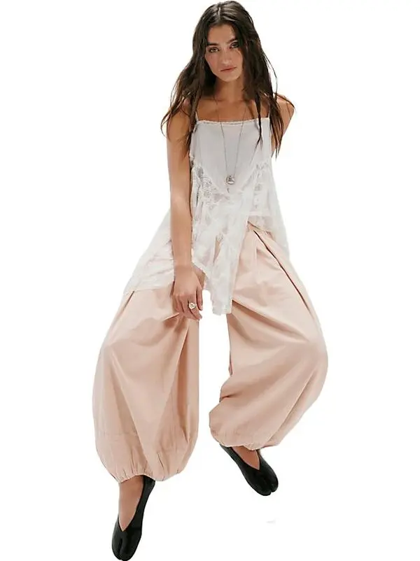 Free People Moonflower Balloon Pants - Silver Peony