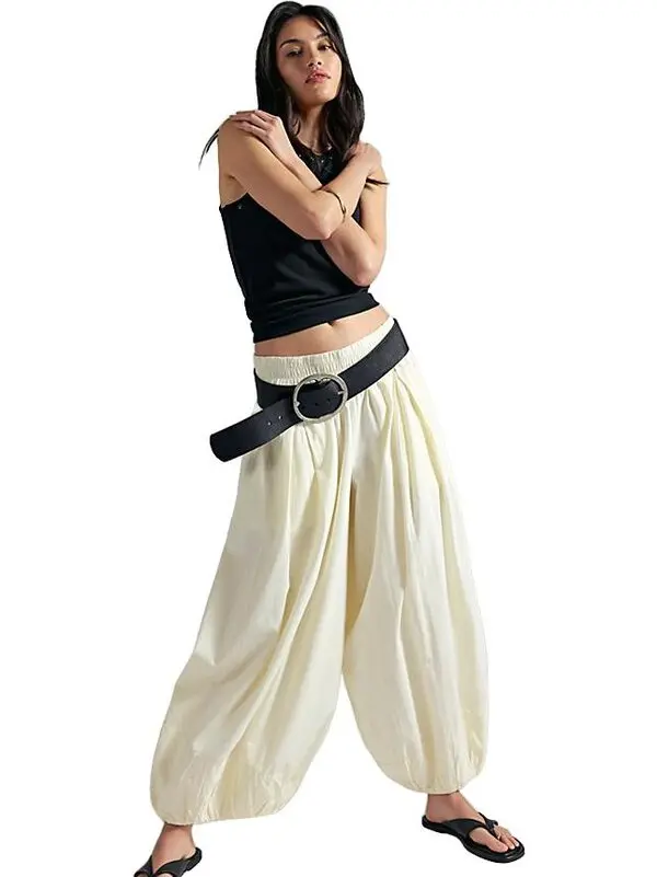 Free People Moonflower Balloon Pants - Tofu