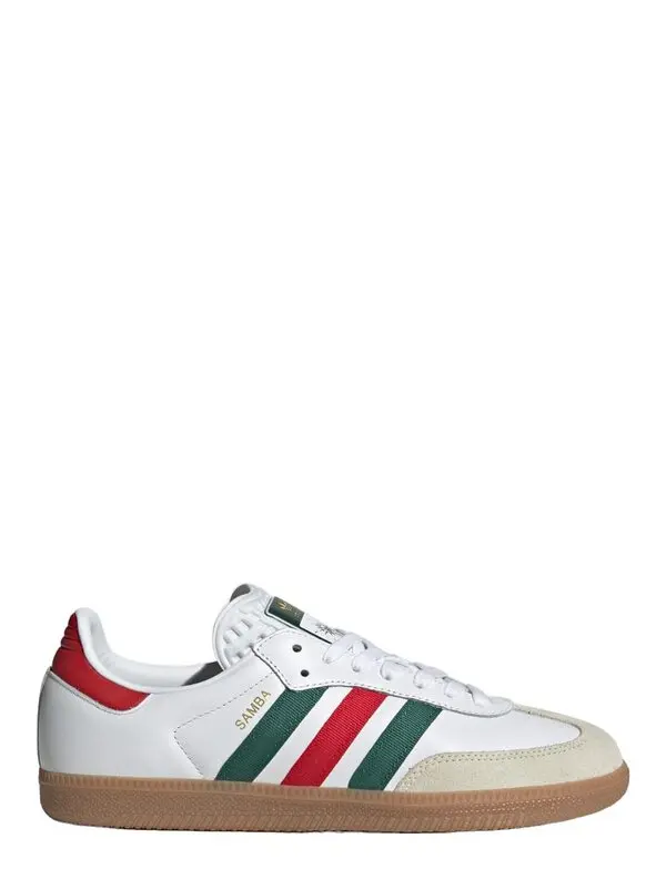 Adidas Samba Og Sneakers - Cloud White / Better Scarlet / Team Dark Green