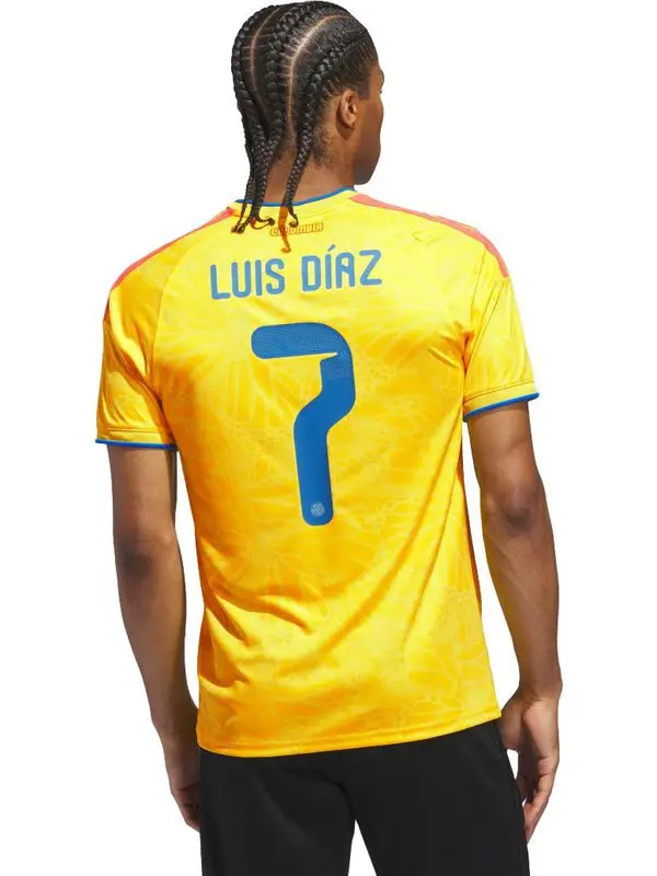 Adidas Colombia 26 Home Diaz Authentic Jersey - Impact Yellow / Soccr-cl6-s2d
