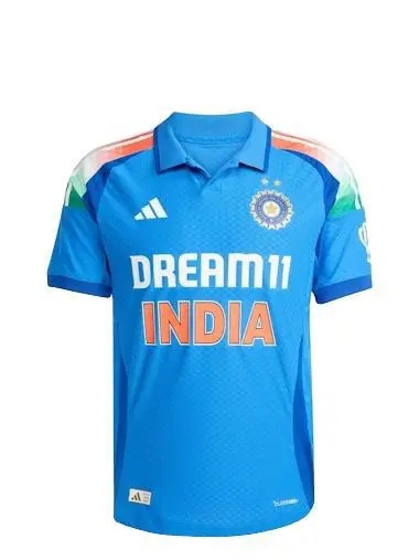 Adidas India Cricket International Jersey - True Blue