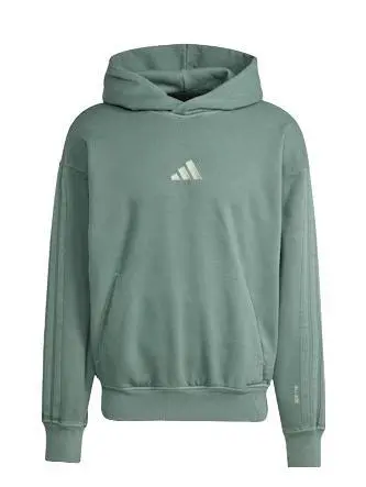Adidas All Szn Fleece Washed Hoodie - Aurora Ivy