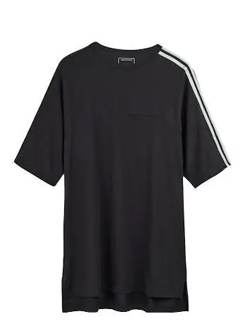 Adidas Y3 3stripes Short Sleeve T-shirt - Black