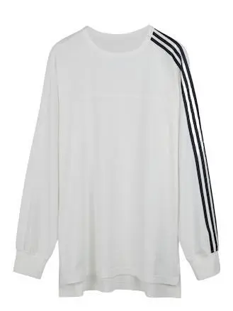 Adidas Y3 3stripes Long Sleeve Longsleeve Top - Core White