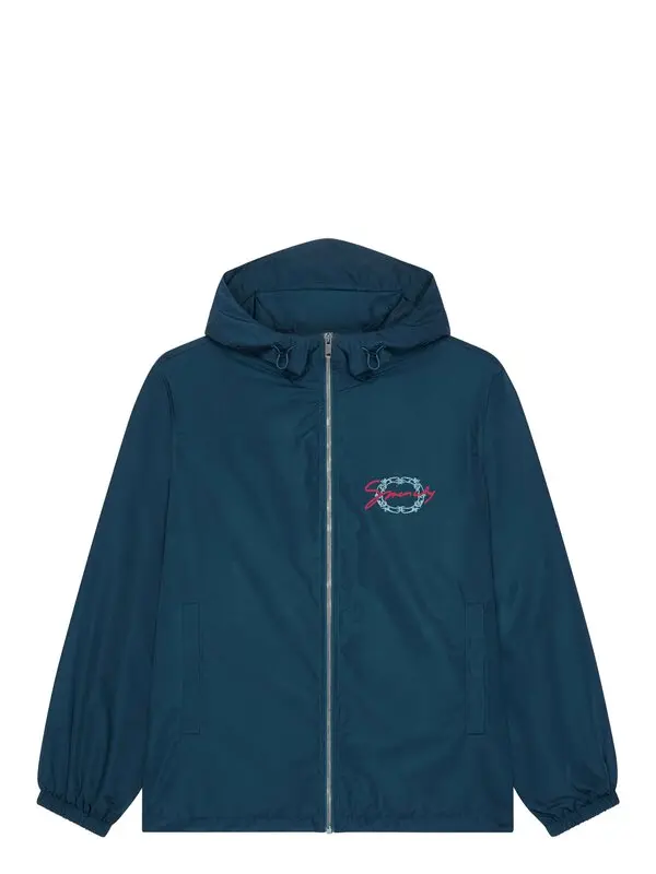 Givenchy Windbreaker With Medallion - Petrol Blue