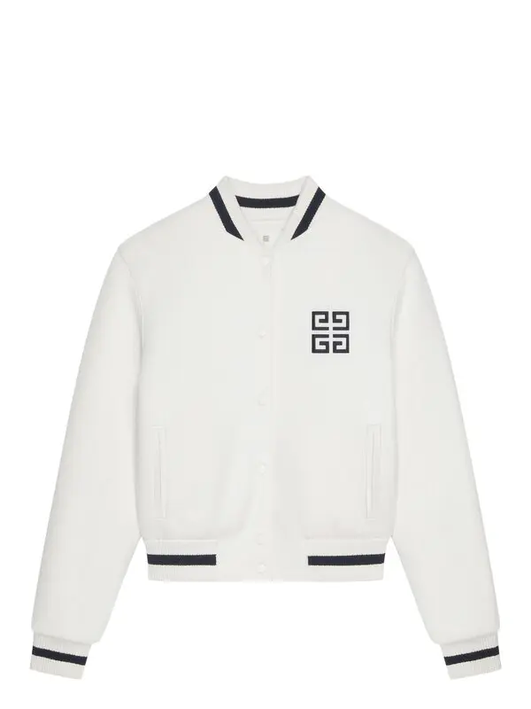 Givenchy 4g Varsity Jacket - White/navy