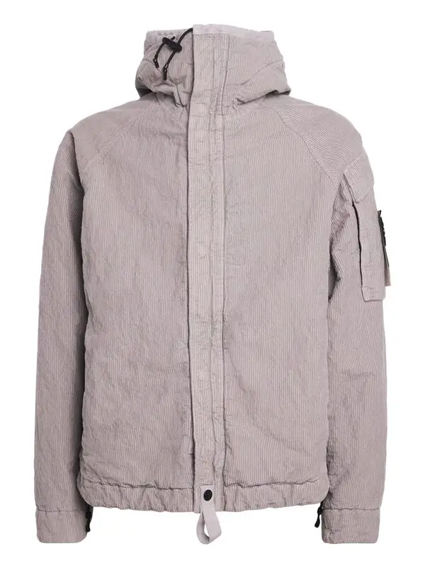 Stone Island Cotton-blend Corduroy Anti-drop Field Jacket - Grey