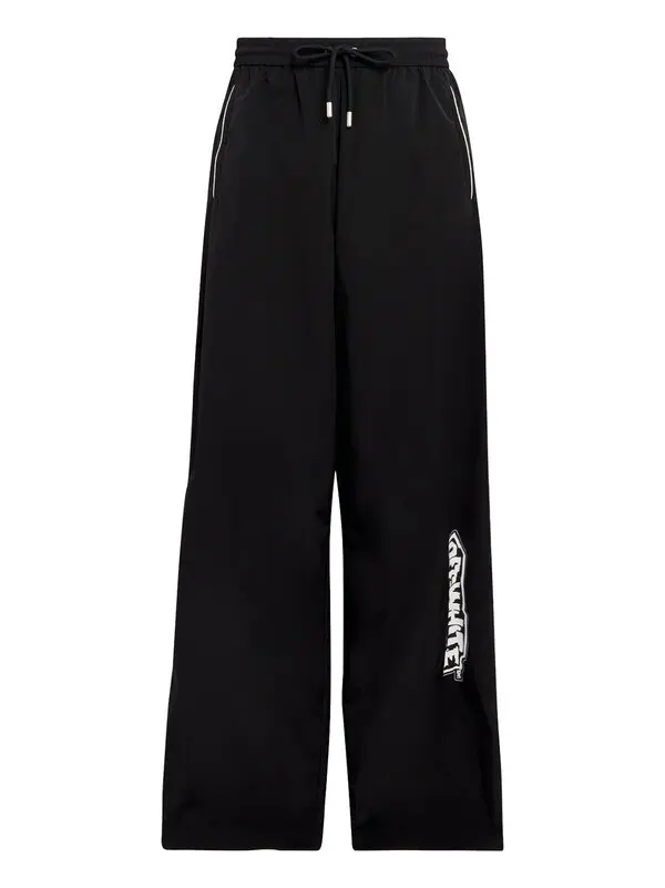 Off-White Logo Print Trackpants - Black