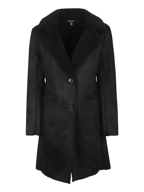 Ralph Lauren Button-fastening Coat - Black