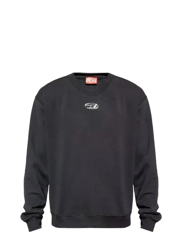 Diesel Logo Detailed Sweatshirt - Black