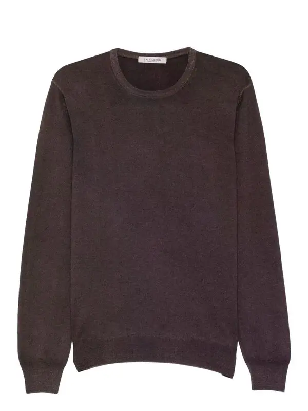 FILERIA Crew-neck Sweater - Brown