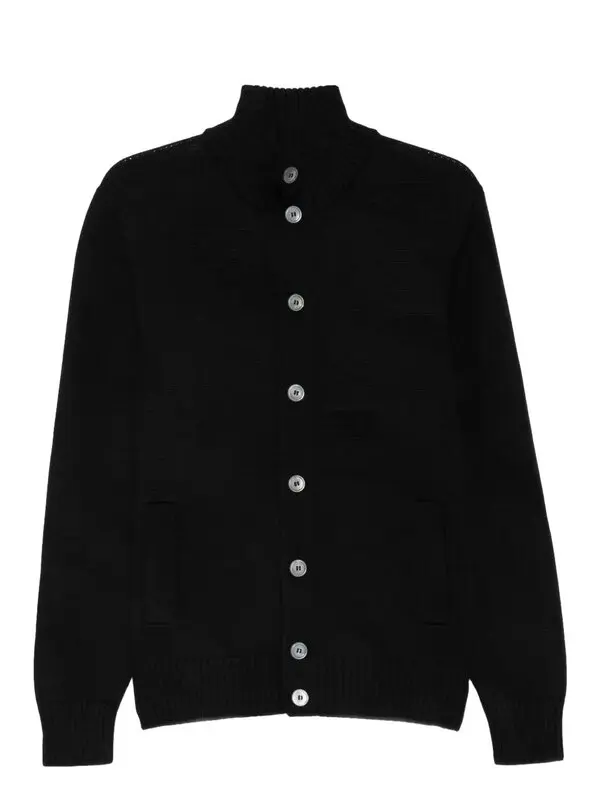 FILERIA Buttoned Cardigan - Black