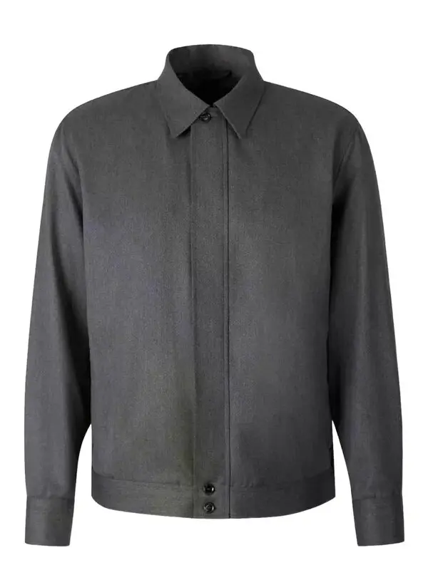 Brioni Mélange-effect Jacket - Grey