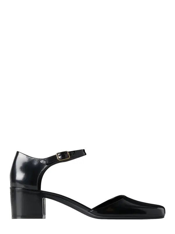 THE ROW Penelope Strap Pumps - Black