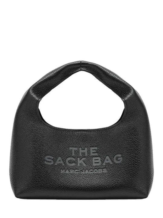 Marc Jacobs The Mini Sack Bag In Full-grain Leather - Black