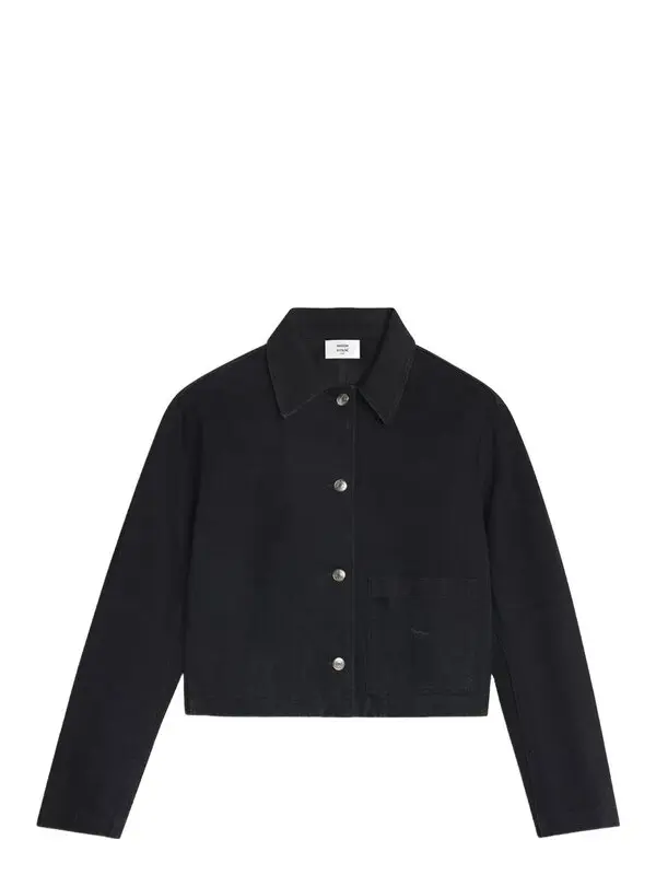 Maison Kitsuné Cotton Denim Jacket - Black