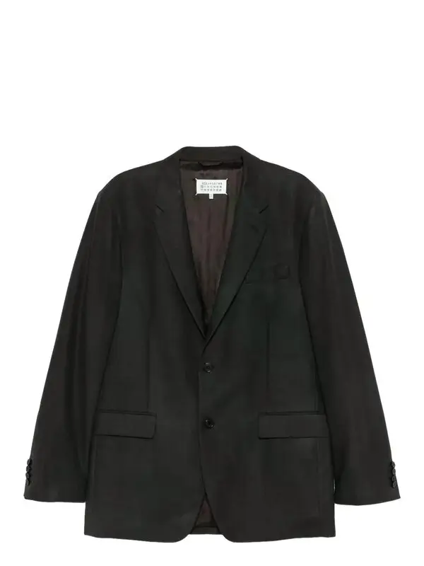 MAISON MARGIELA Button-fasteninf Blazer - Grey