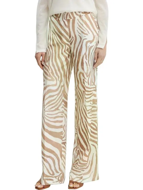 Guess X Marciano Animal-print Trousers - Neutrals