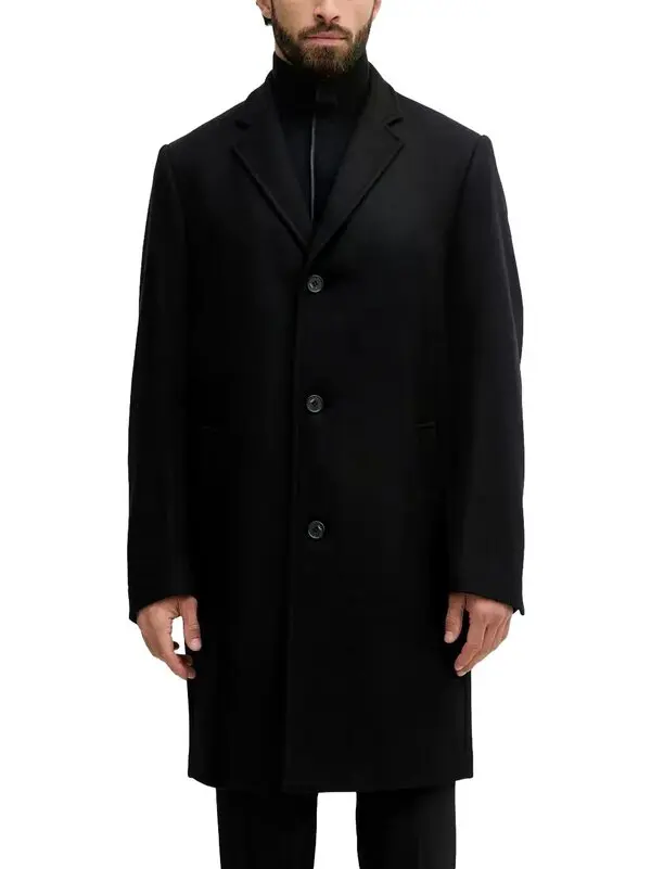 Karl Lagerfeld Single-breasted Coat - Black