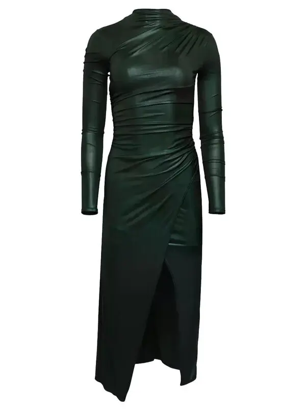 Lapointe Draped Midi Dress - Green