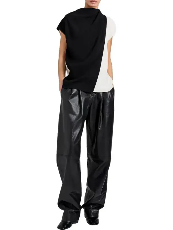 Proenza Schouler Elsa Drape-detail Blouse - Black