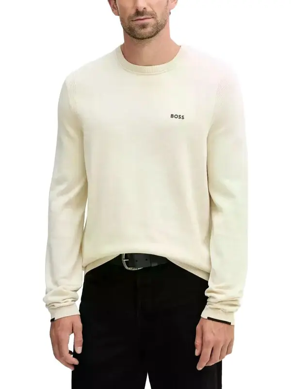 BOSS Ever-x Crew-neck Sweater - Neutrals