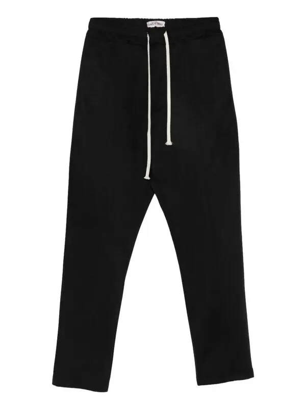 STATE OF ORDER Teknit Drawstring Trousers - Black