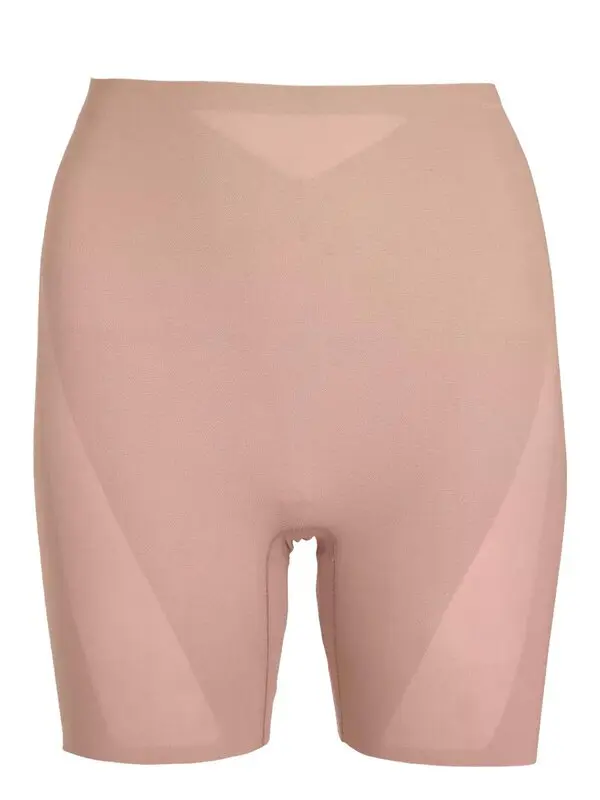 Calvin Klein Sheer-panel Shaping Shorts - Neutrals