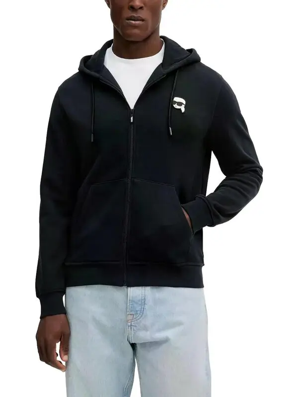 Karl Lagerfeld Zip-up Hoodie - Blue