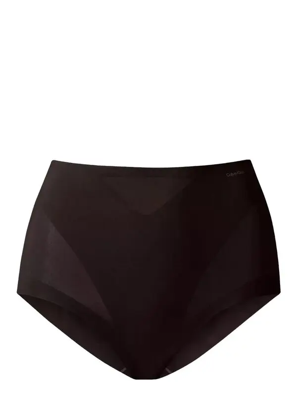Calvin Klein Sheer-panel Briefs - Black