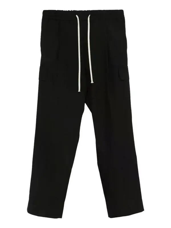 STATE OF ORDER Yak Cargo Drawstring Trousers - Black