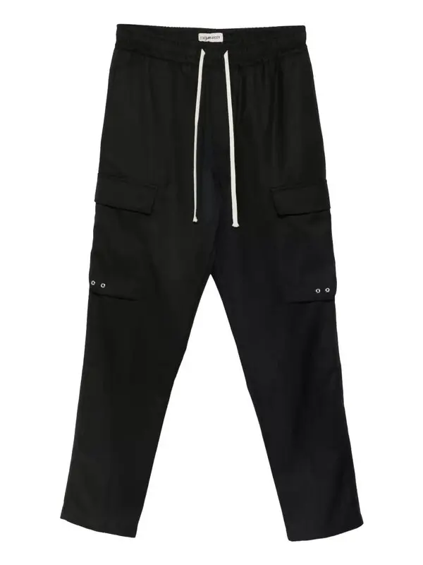 STATE OF ORDER Courier Cargo Drawstring Trousers - Black