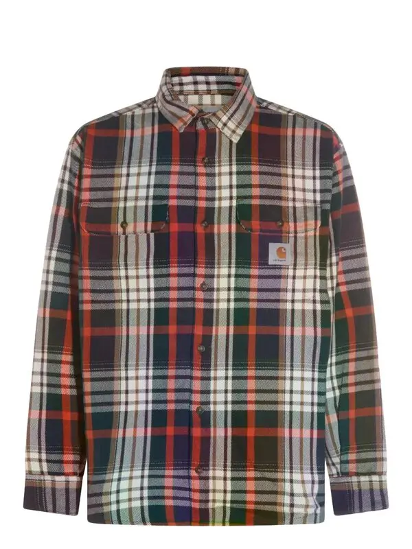 Carhartt Work In Progress Buttoned Plaid Shirt - Neutrals