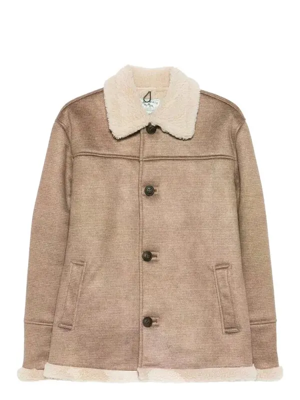 MC2 SAINT BARTH Shearling Collar Coat - Neutrals
