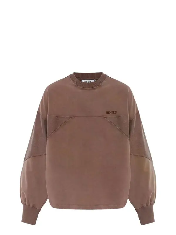 Attico Panelled Sweatshirt - Brown