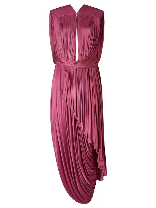 Tory Burch Draped Midi Dress - Pink