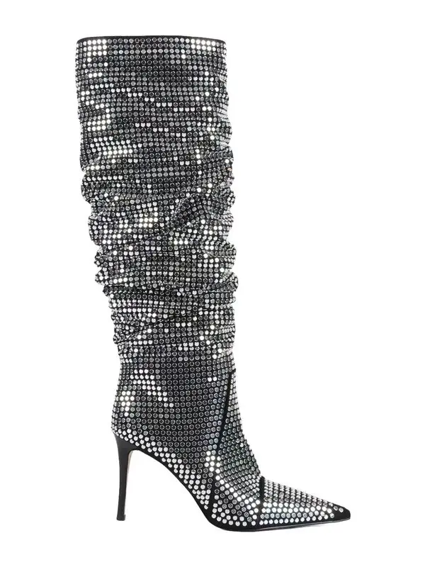 Michael Kors 90mm Embellished Pointed Toe Boots - Black