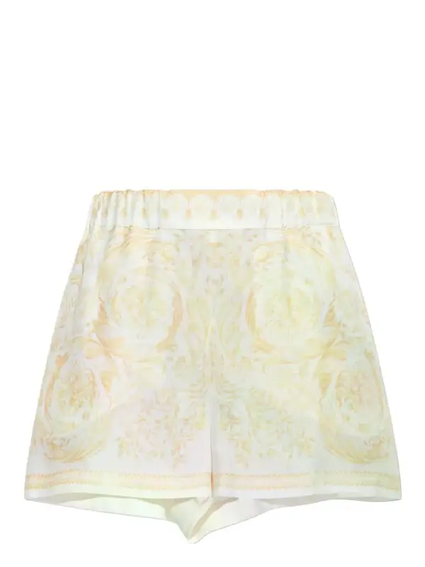 Versace Silk Shorts - White