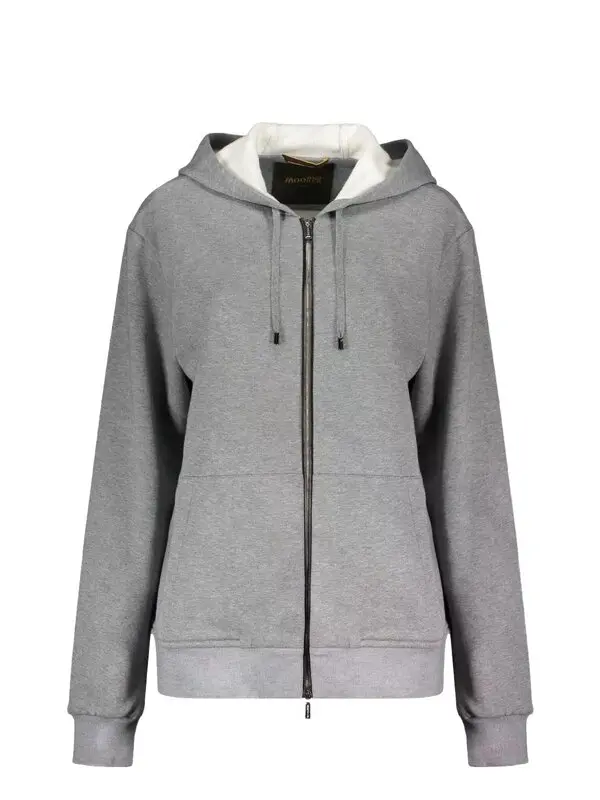 MOORER Taran-lil Zip-up Hoodie - Grey