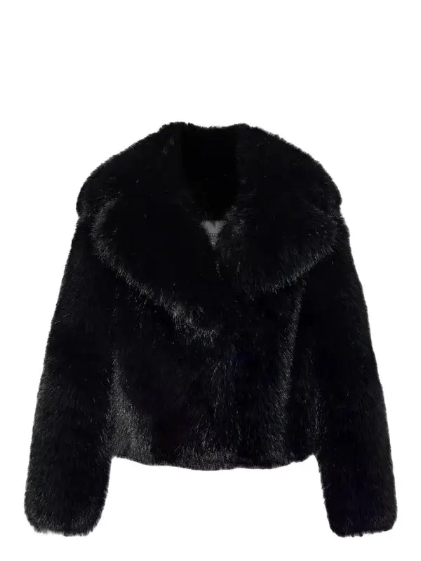 STAND STUDIO Samara Faux-fur Jacket - Black