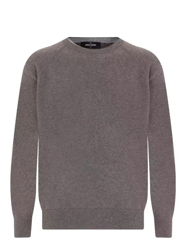 GRAN SASSO Long-sleeve Crew-neck Sweater - Brown