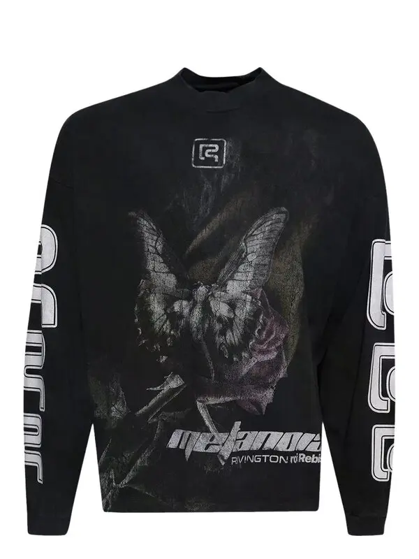 RRR123 Metamoth Long-sleeve T-shirt - Black