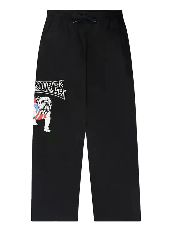 PLEASURES Bulldog Cotton Sweatpants - Black