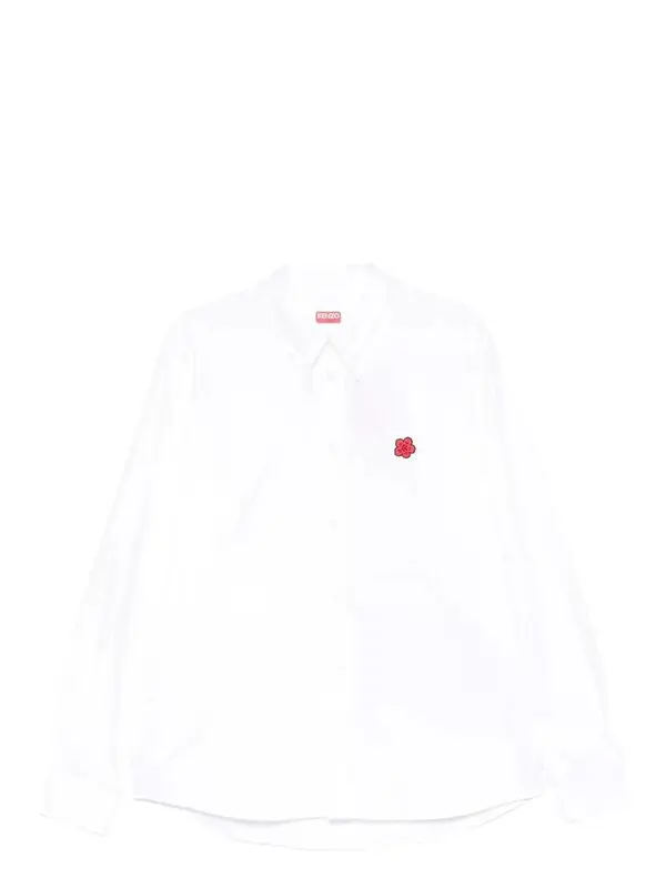 Kenzo Logo-patch Shirt - White