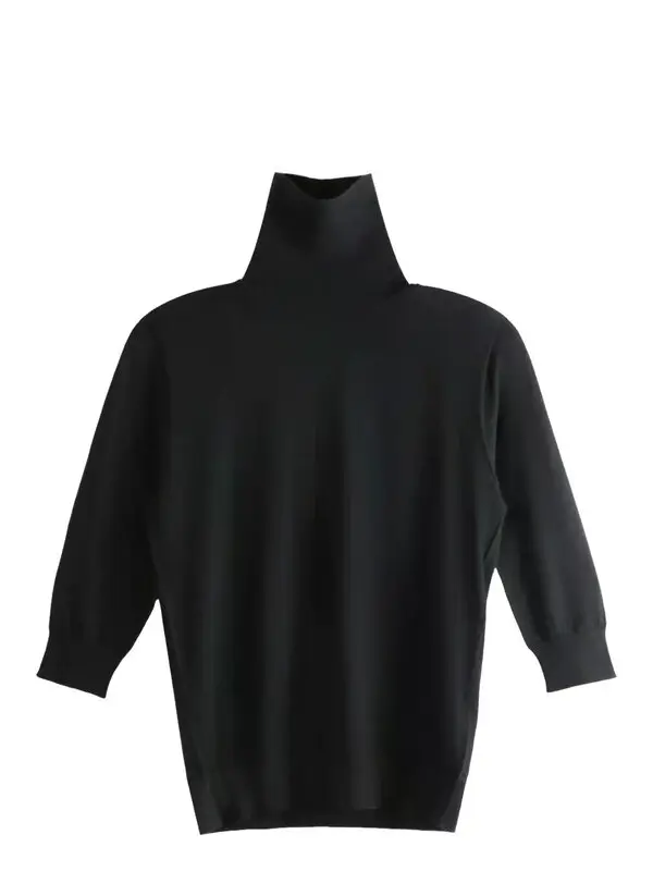 THE ROW Turtleneck Top - Black