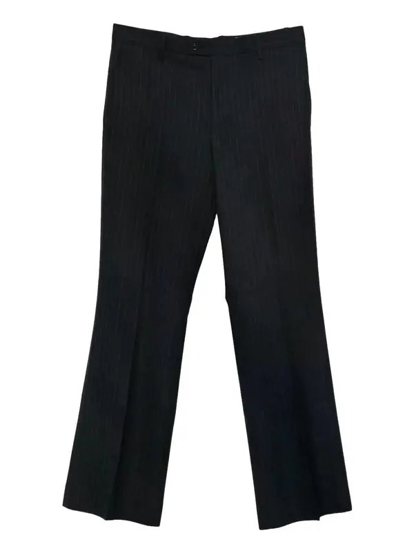 TONYWACK Pinstripe Trousers - Blue