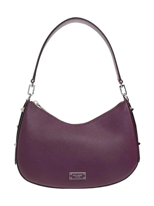 Kate Spade New York Studded Leather Shoulder Bag - Purple