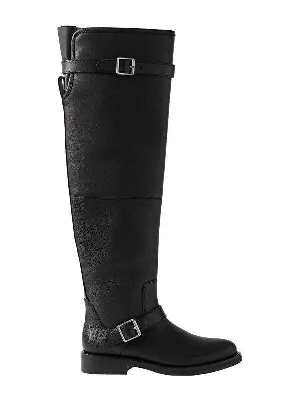 Simkhai Noah Leather Over-the-knee Boots - Black