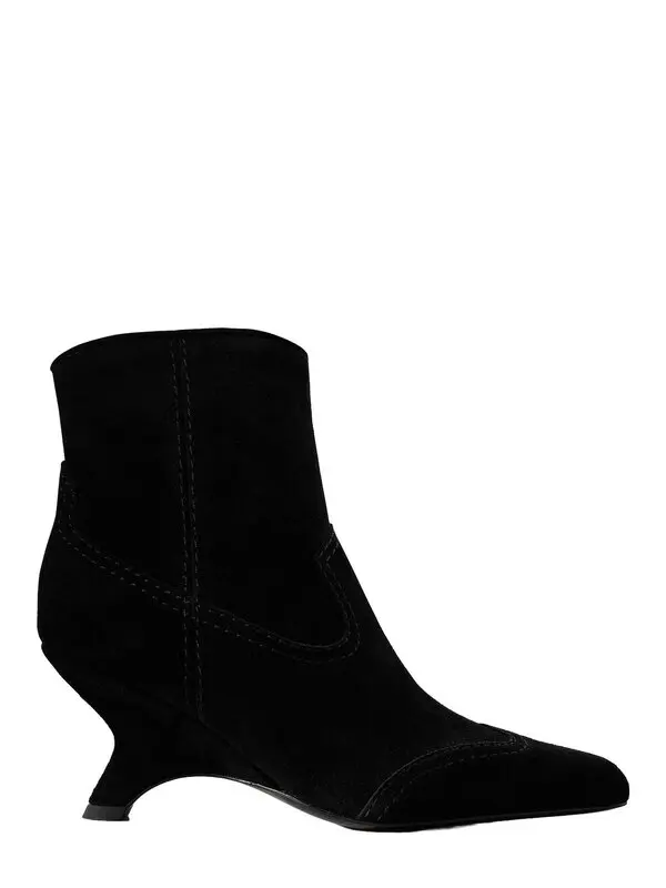 Simkhai Shadow Suede Ankle Boots - Black